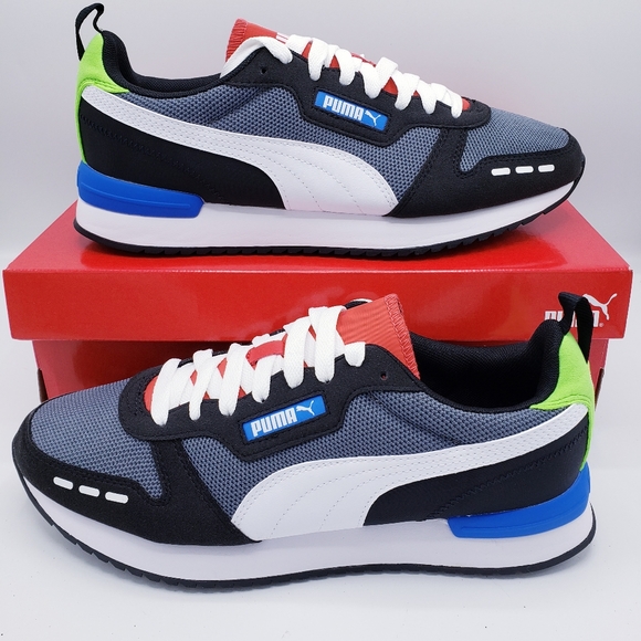 Puma | Shoes | Puma R78 Gray Black White Green Running Shoes Mens ...